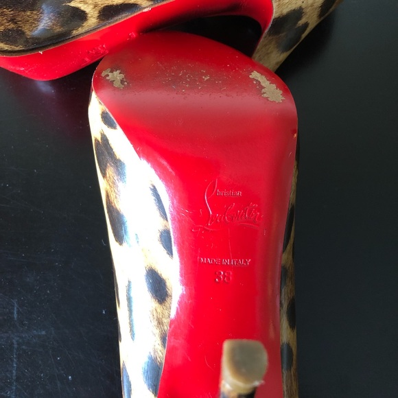 Christian Louboutin | Shoes | Christian Louboutin Patent Leopard Print ...